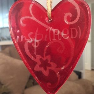 Hallmark | Accessories | Hallmark Inspired Heart Glass Ornament | Poshmark